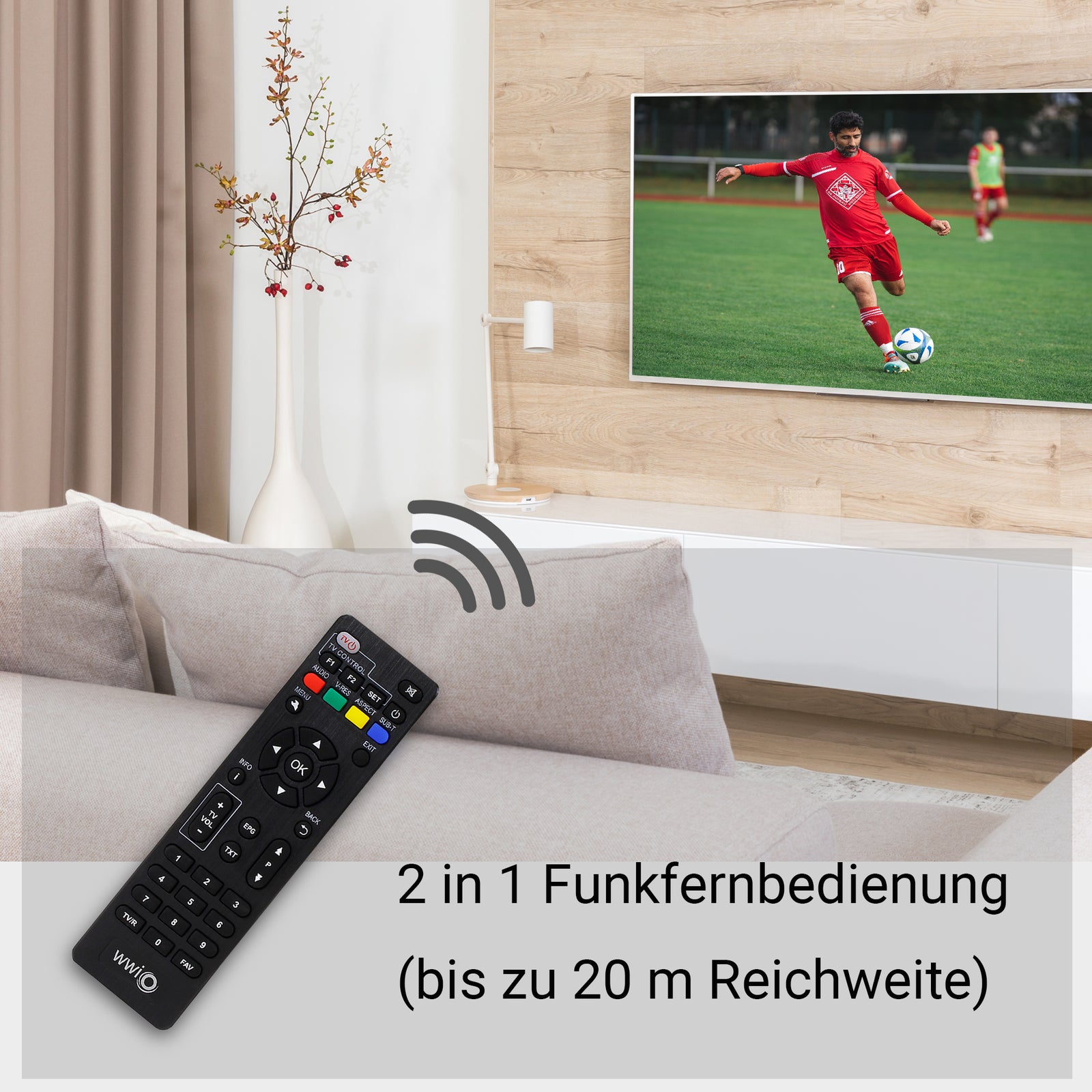 WWIO TRINITY T2 TV Stick RCU 2 in 1: Genießen Sie digitales ...