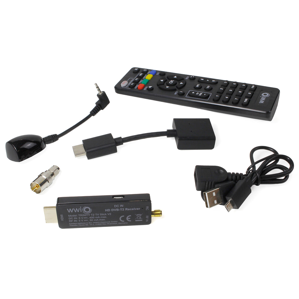 WWIO TRINITY T2 TV Stick RCU 2 in 1: Genießen Sie digitales ...